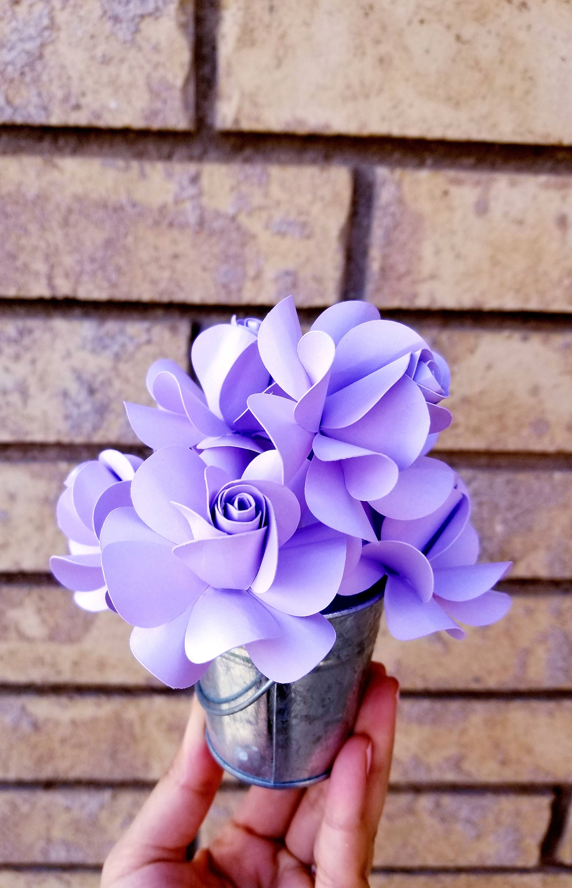 Mini Rose on a Stem SVG and PDF File With Picture Tutorial - Etsy