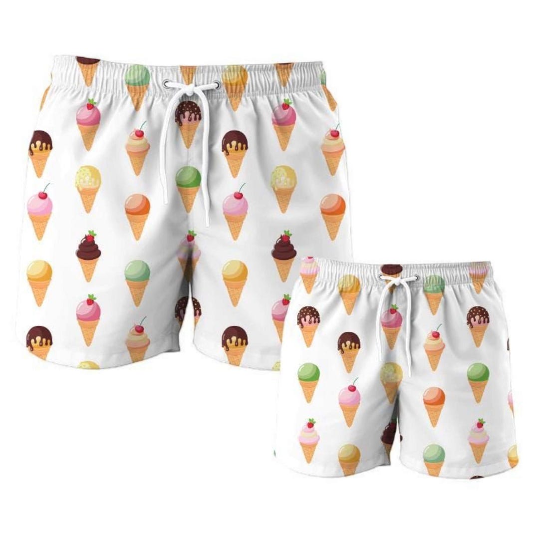 Father Son Matching Swim Trunks, Father & Son Matching Swim Shorts, Dad ...