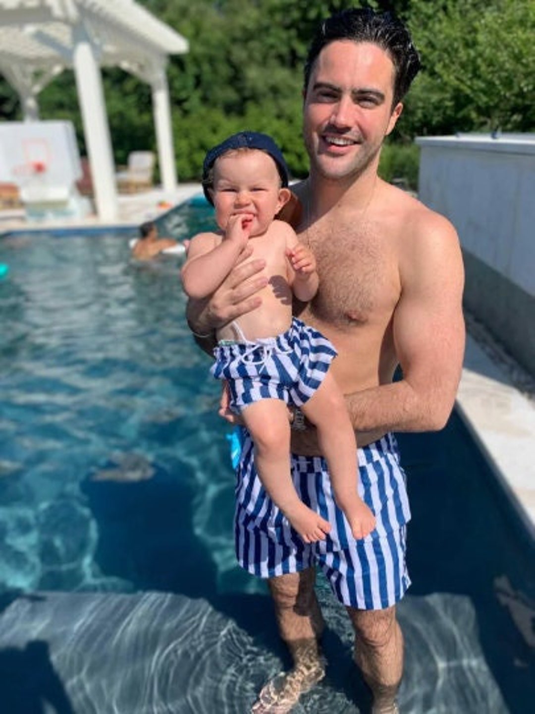 Father Son Matching Swim Trunks, Father & Son Matching Swimsuit, Dad ...