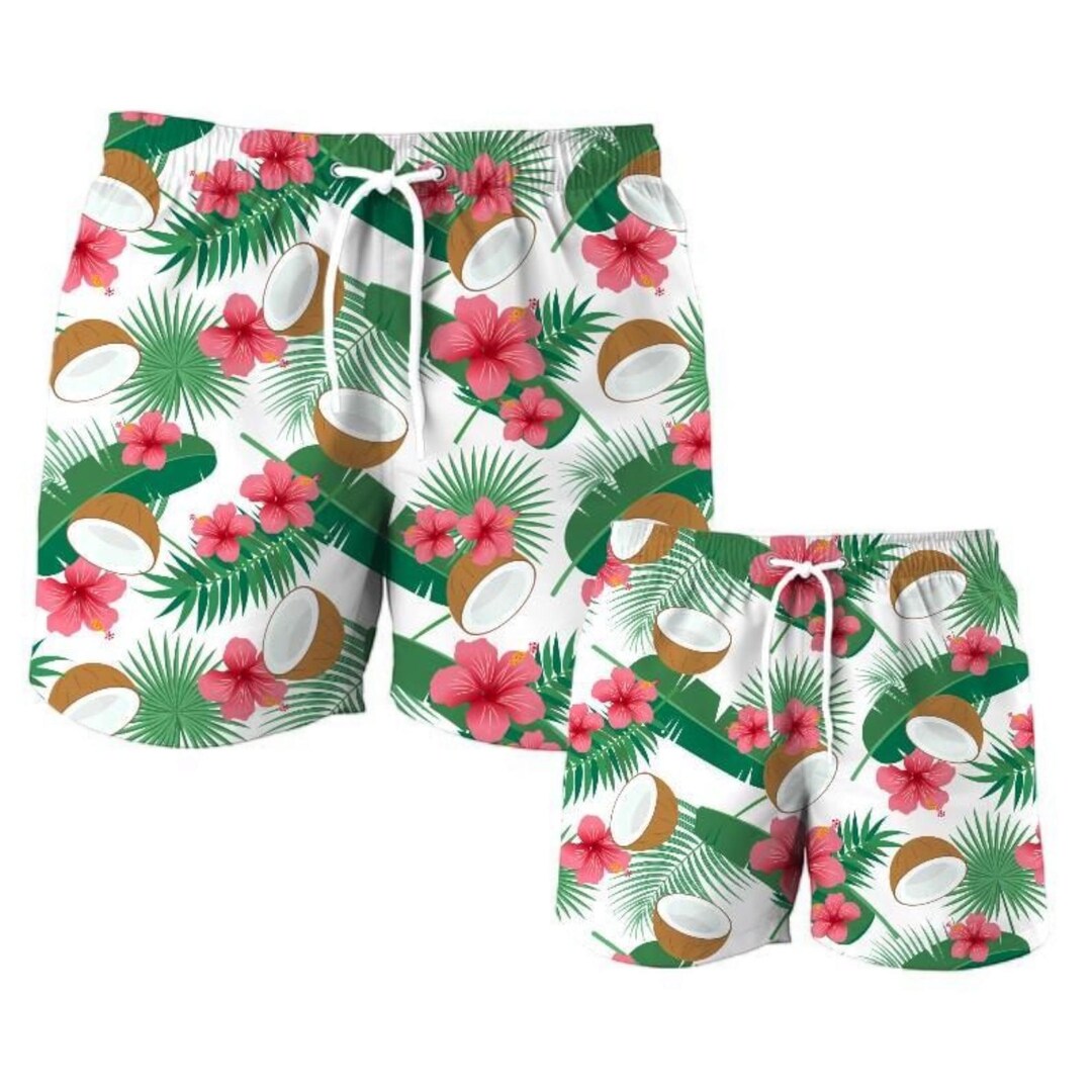 Father Son Matching Swim Trunks, Father & Son Matching Swim Shorts, Dad ...