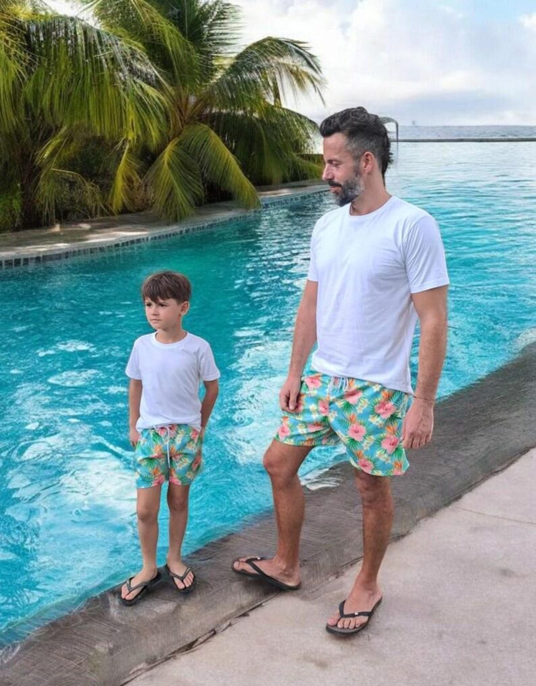 Father Son Matching Swim Trunks, Father & Son Matching Swim Shorts, Dad ...