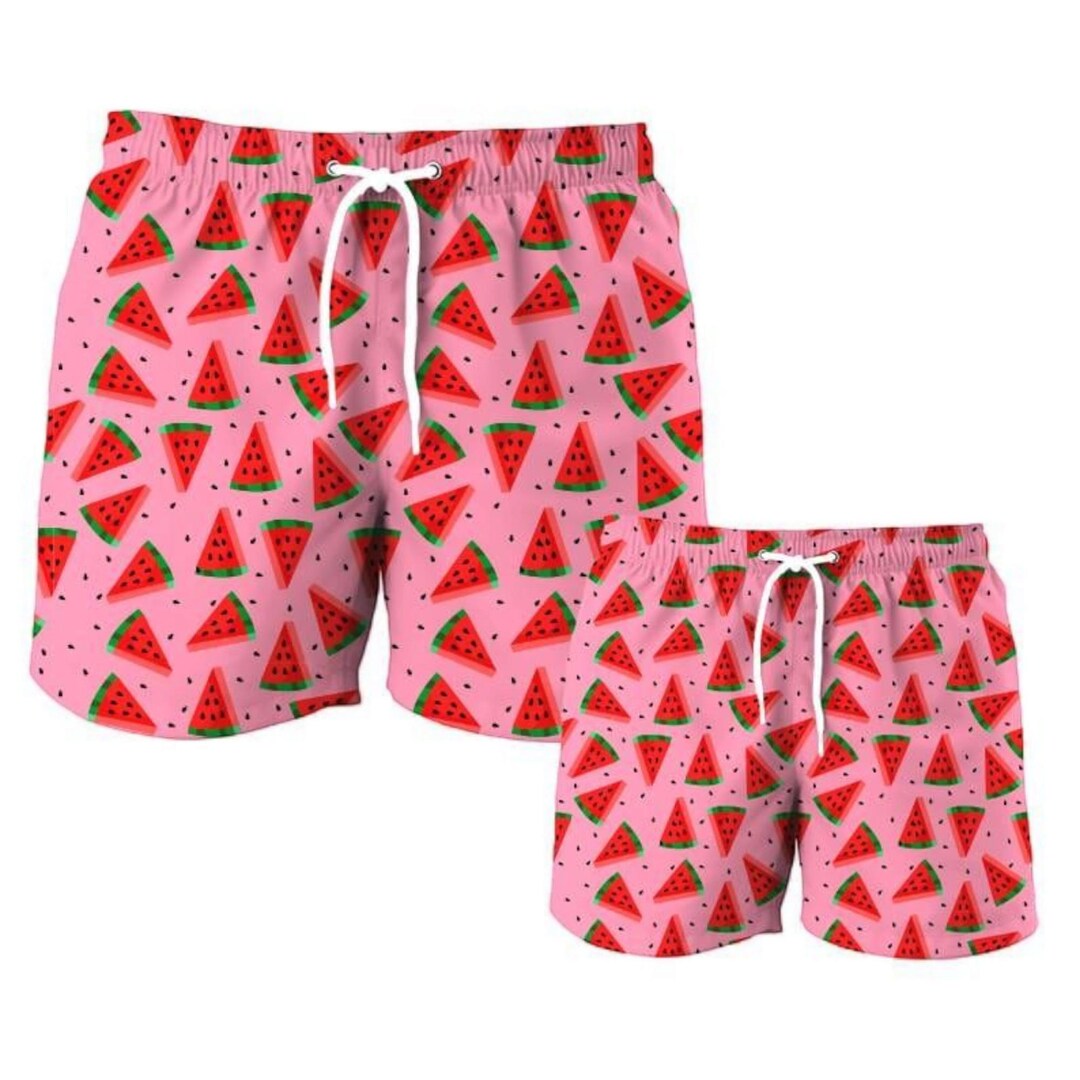 Father Son Matching Swim Trunks, Father & Son Matching Swimsuit, Dad ...