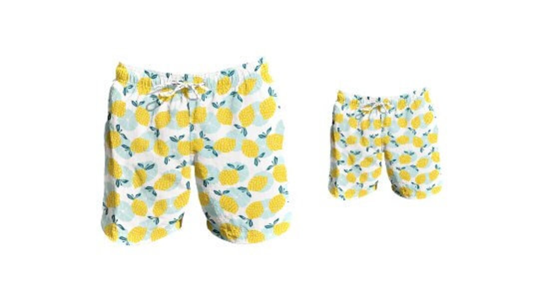Father Son Matching Swim Trunks, Father & Son Matching Swimsuit, Dad ...