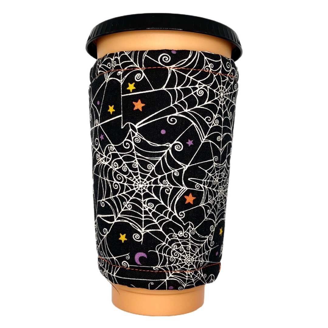 Spooky Spiderweb Eco Friendly Reusable Coffee Cozy Beverage Sleeve - Etsy
