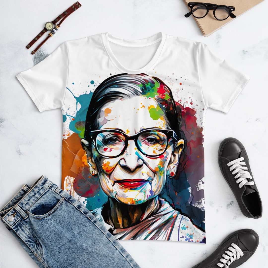 RBG Ruth Bader Ginsburg Iconic T-shirt Image Over All - Etsy