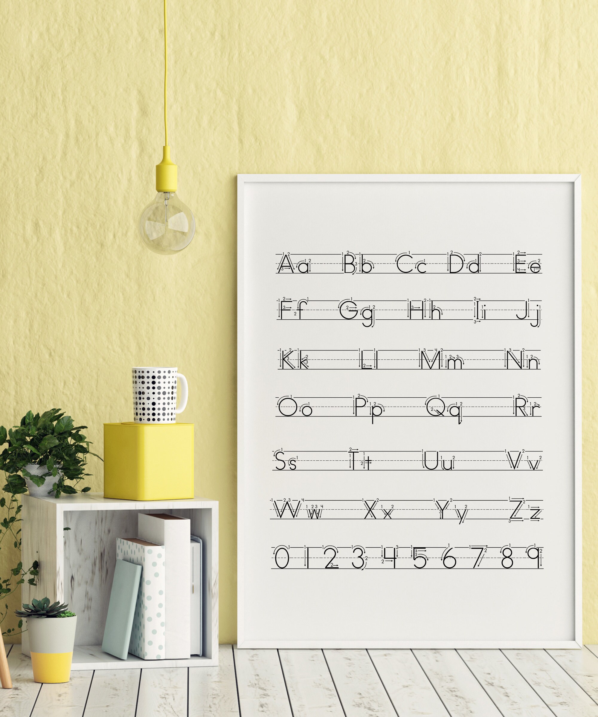 Print Italic SET Alphabet Letters Writing Charts Printable | Etsy