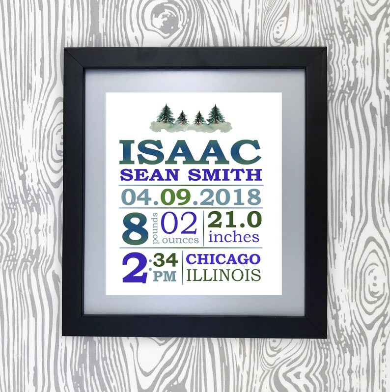 CUSTOM Birth Announcement, Birth Stat, Birth Stats Sign, Birth Details ...