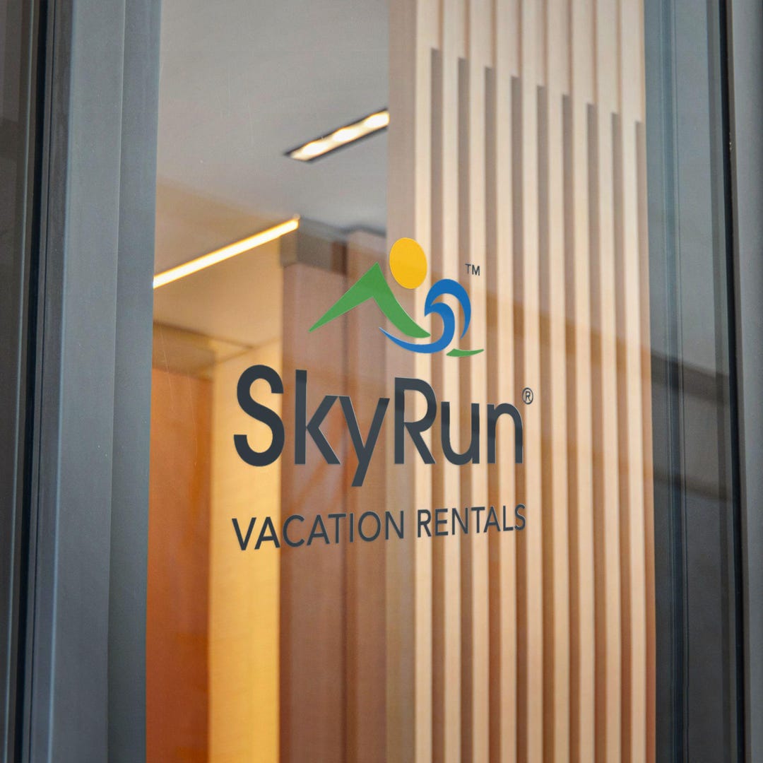 Large Custom Stickers Skyrun Vacation Rentals Die-cut Sticker ...