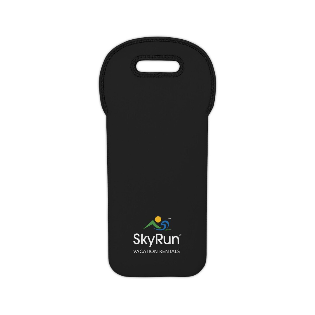 Custom Order Skyrun Company Logo Wine Tote Bag, Insulated Wine Carrier ...