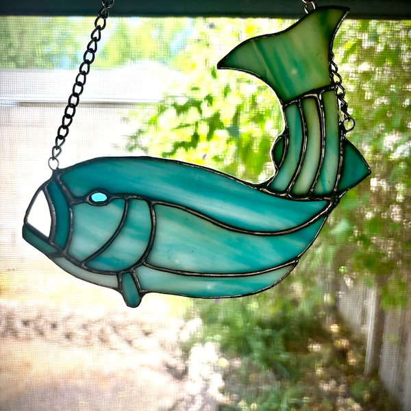 Stained Glass Fish - Etsy
