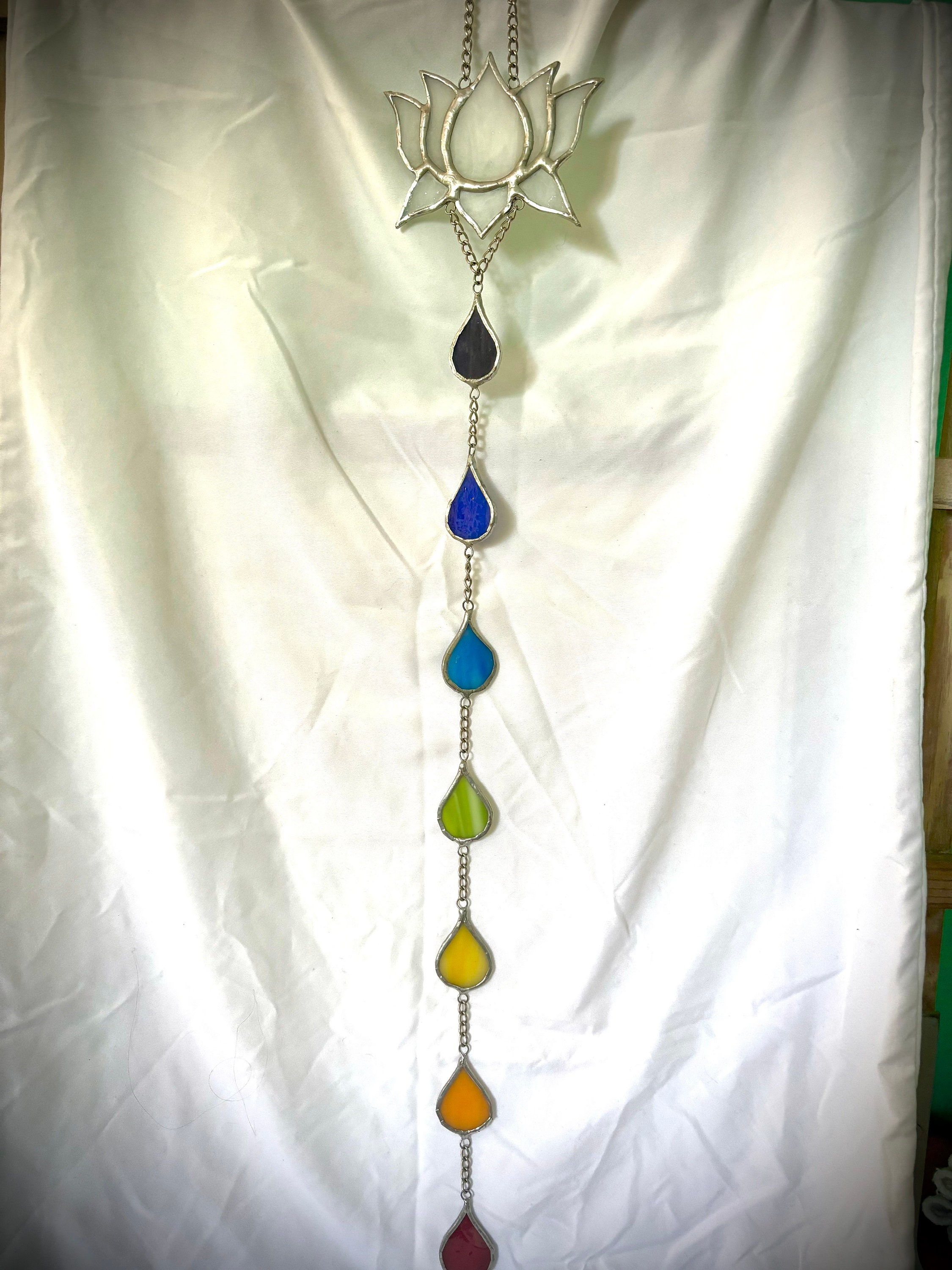 Stained Glass Lotus With Chakra - Etsy