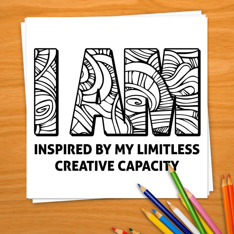 Inspirational Quote I AM Inspired by My Limitless Creative - Etsy