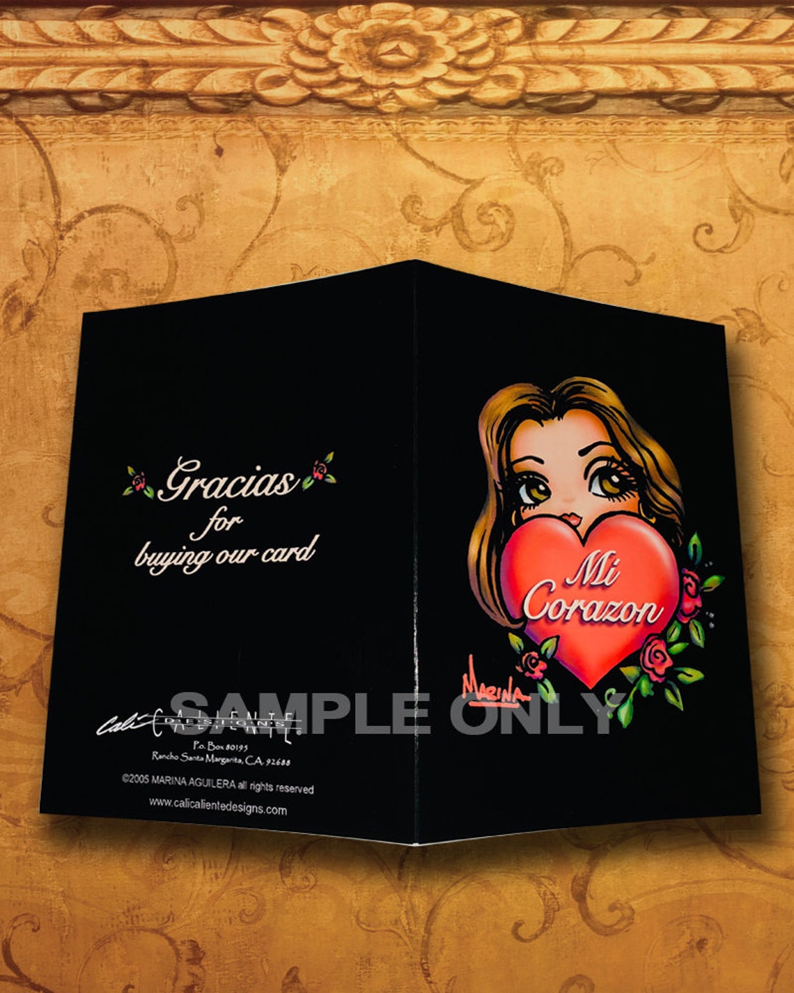 MI CORAZON Greeting Card - Etsy