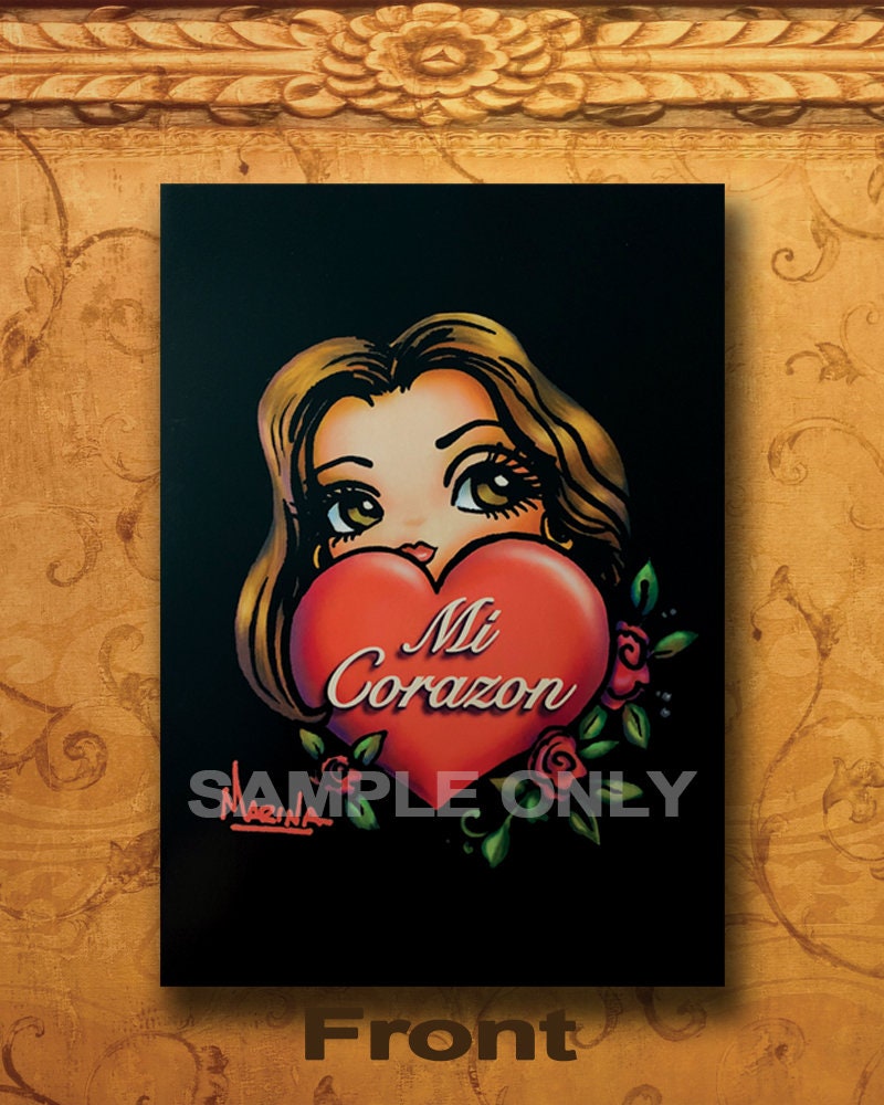 MI CORAZON Greeting Card - Etsy