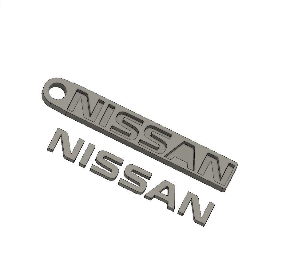 Nissan 3D Printed Keychain — AK Mfg