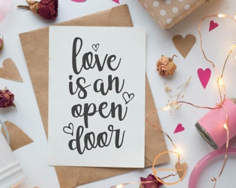 Love is an open door | Etsy
