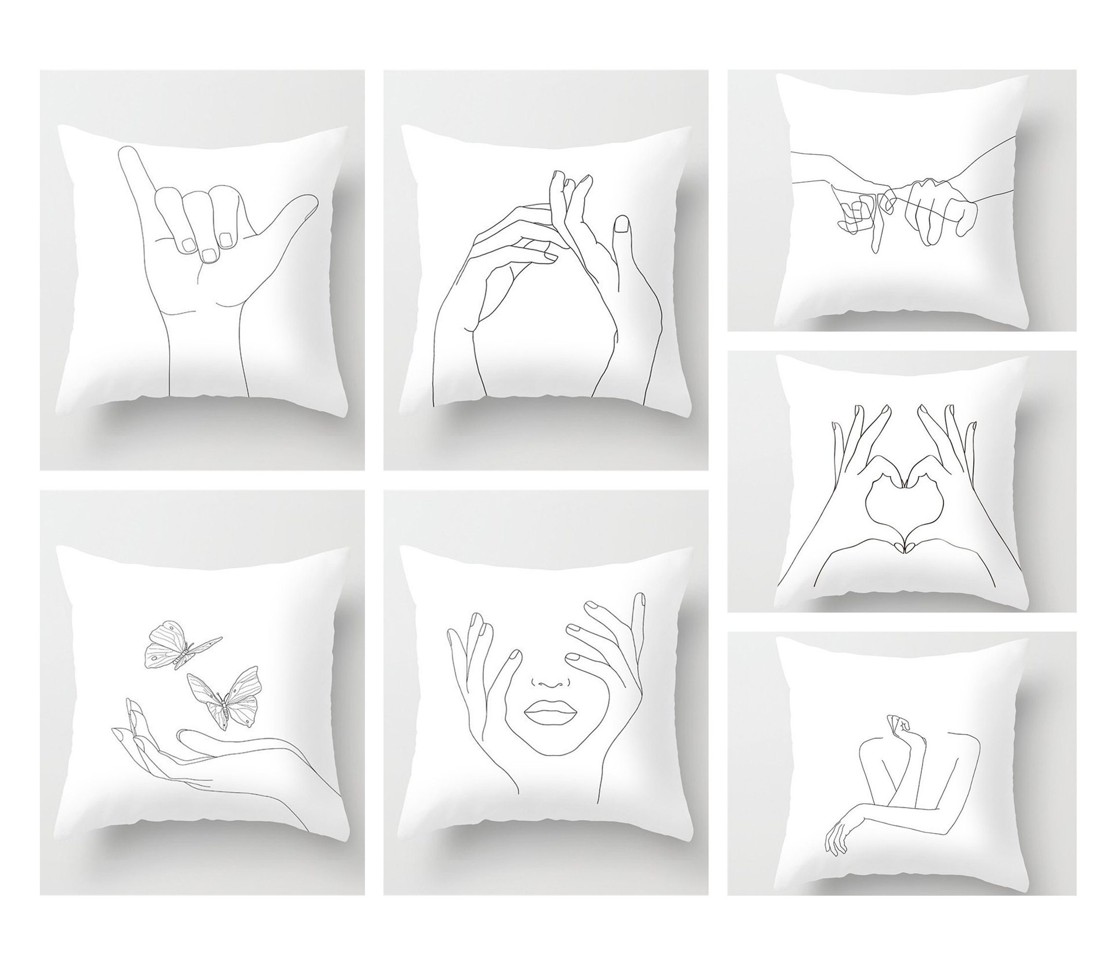 Pillow Line Drawing