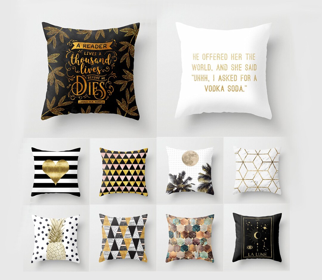 Creativity Pillow Coversart Throw Pillow Casesblack and - Etsy