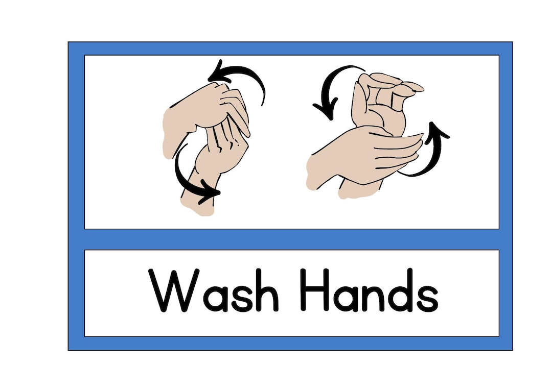 AUSLAN Everyday Sign Cards Learning Australian Sign Language Visual ...