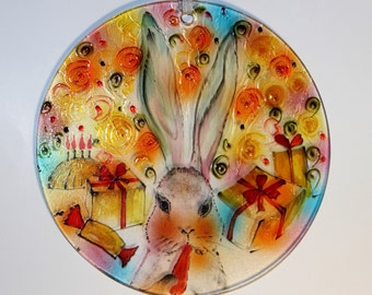 Rabbit ornament | Etsy