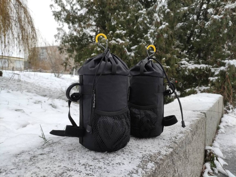 Bicycle Stem Bag: Bike Feed Bag. Water Bottle Holder - Etsy