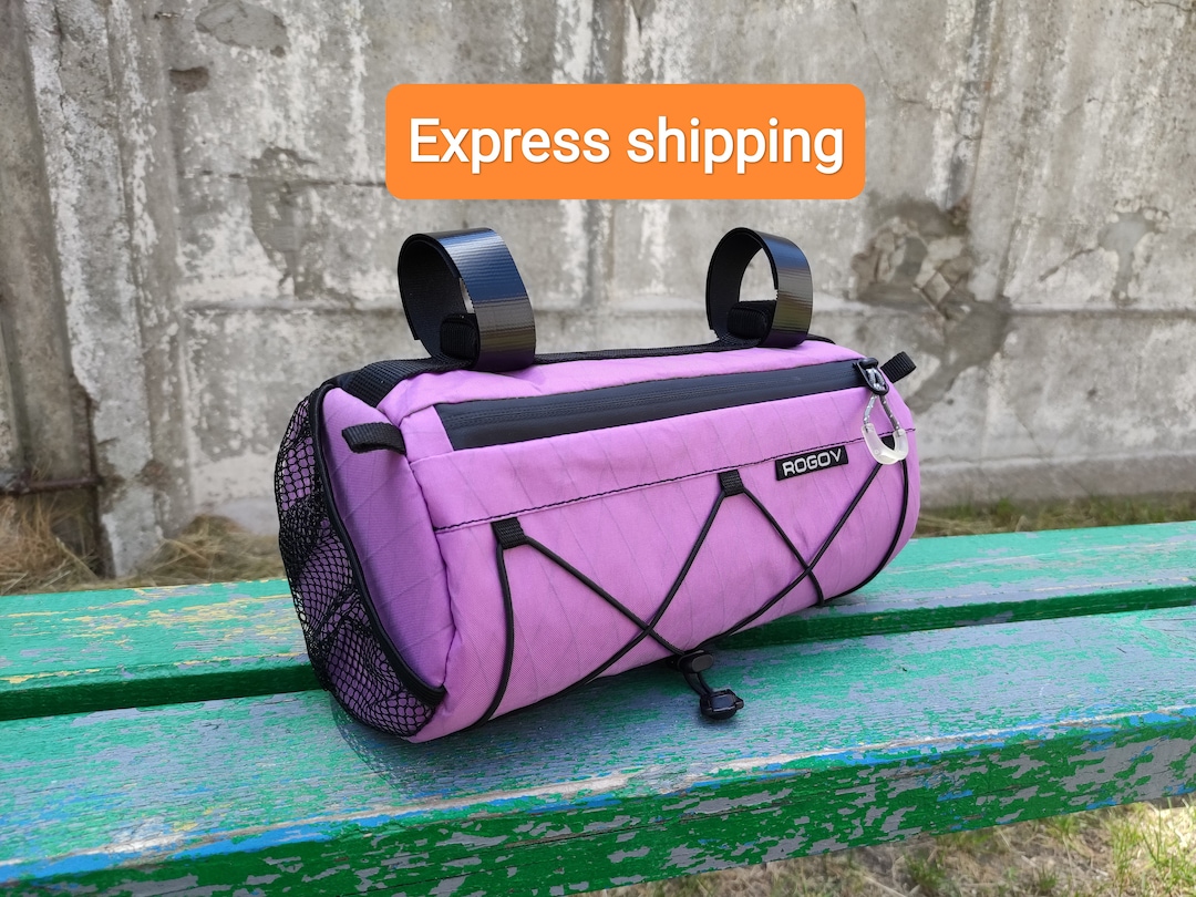Bicycle Handlebar Bag 3,5L | Bike Barrel Pouch | Burrito Bag - Etsy