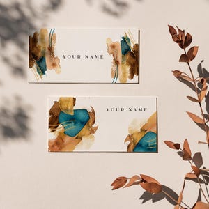 Watercolor Modern Abstract Clipart, Abstract Shapes Clipart, Luxury ...