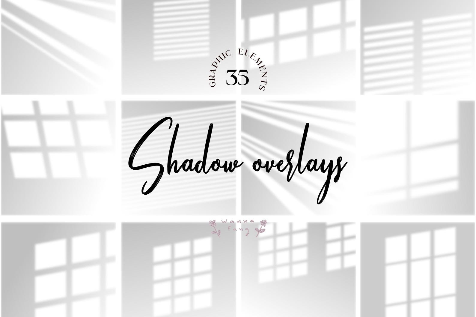 Window Shadow Overlays, Photoshop Overlays, Window Light Overlay ...