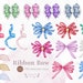 Watercolor Ribbon Bow Clipart Collection, Instant Download, PNG - Etsy