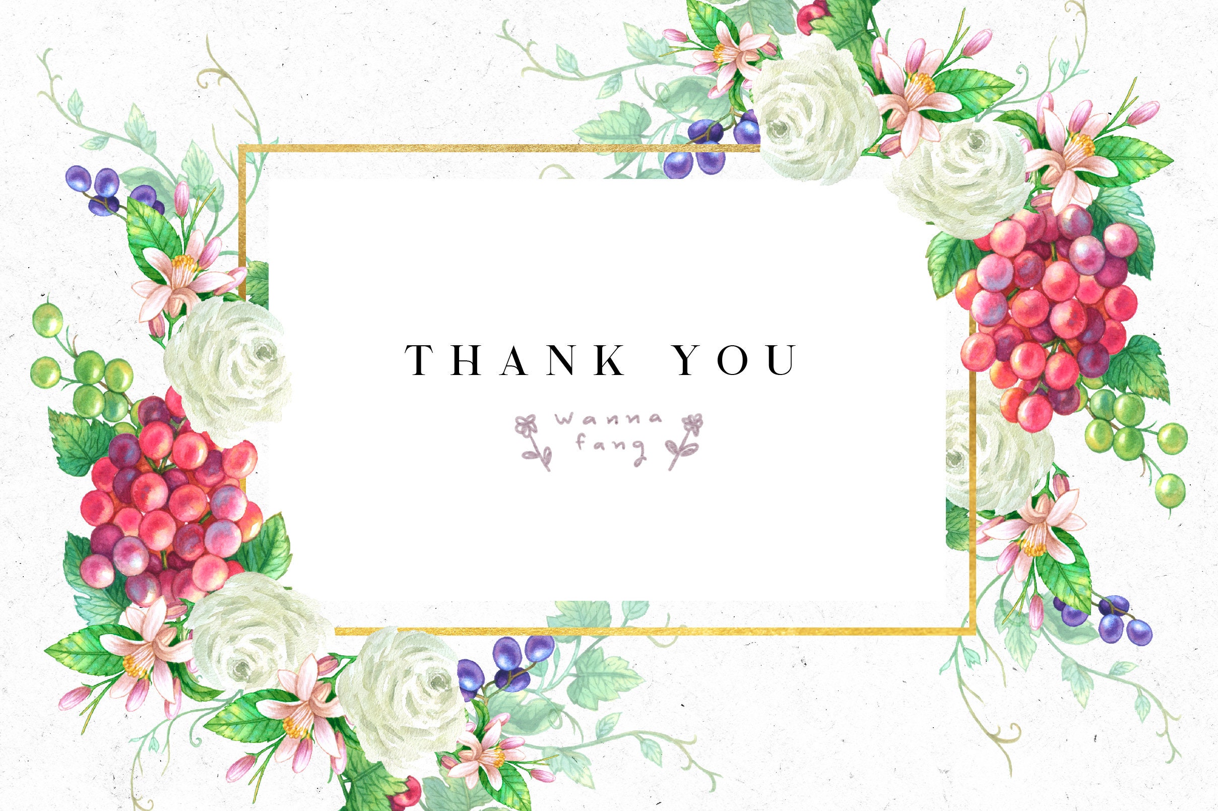 Grape Clipart Watercolor, Grape Fruit Clipart, Grape Png, Floral ...