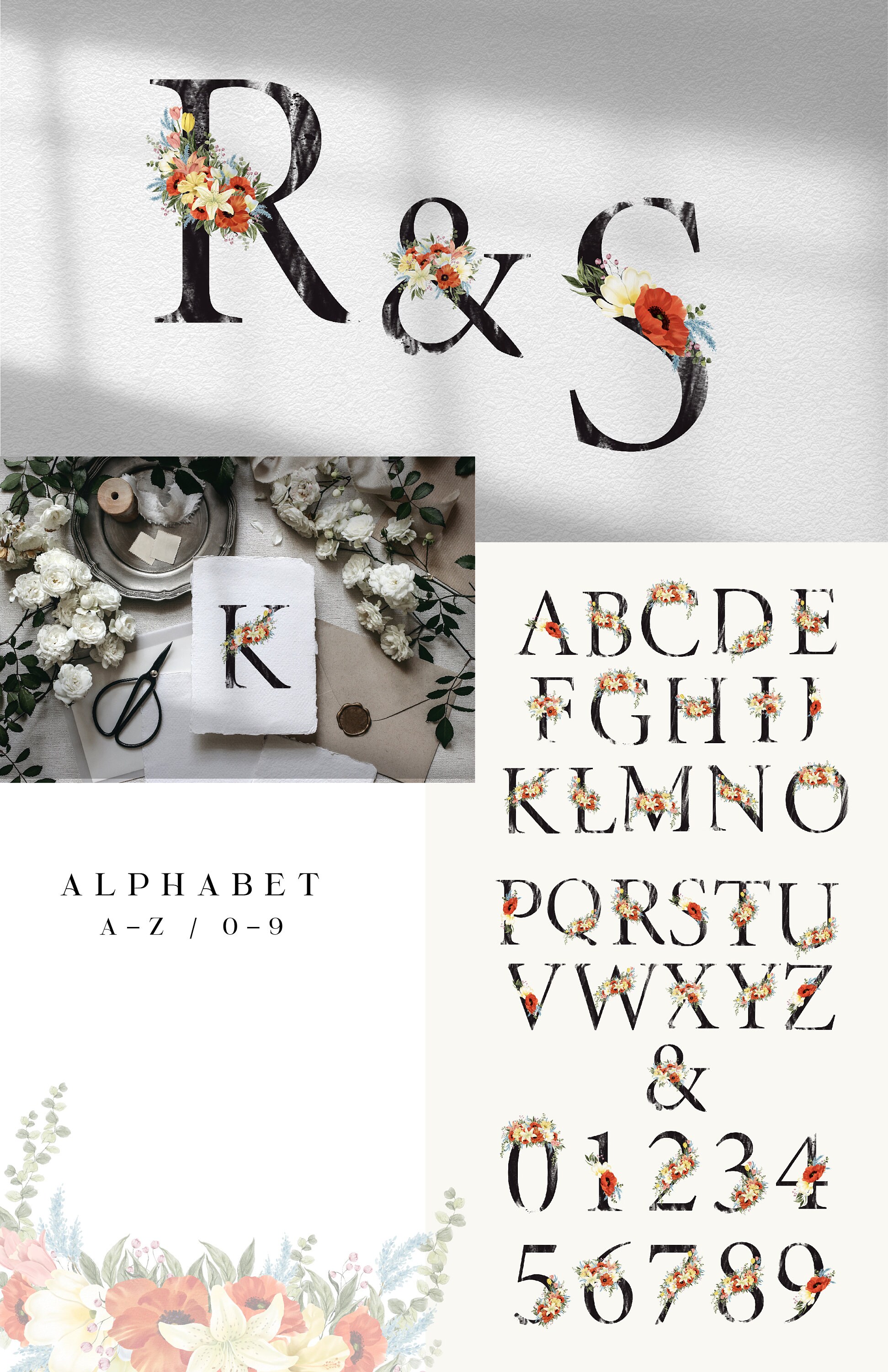 Spring Clipart Watercolor, Spring Png, Spring Floral Clipart, Flowers ...