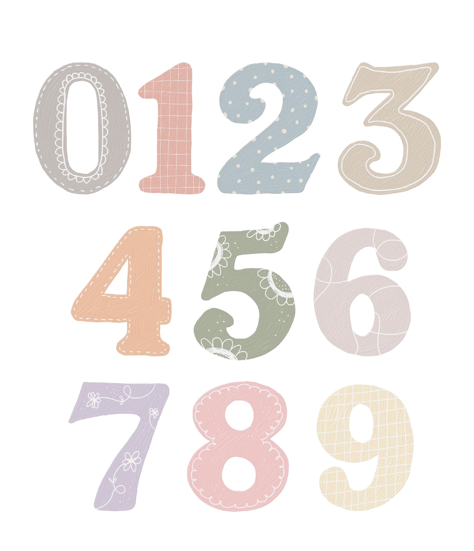 Hand Drawn Kids Alphabet Clipart: Boho Letters PNG (digital Download ...