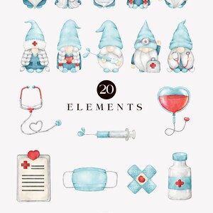 Nurse Gnome Clipart, Medical Clipart, Doctor Clipart, Drug Clipart ...