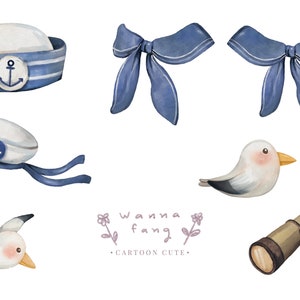 Nautical Teddy Bear Clipart: Sailor Animals, Baby Boy Nursery (PNG ...