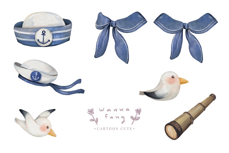 Nautical Teddy Bear Clipart: Sailor Animals, Baby Boy Nursery (PNG ...