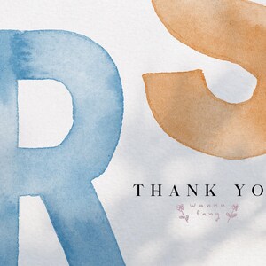 Colorful Watercolor Alphabet Clipart, Kids Font, Rainbow Letters ...