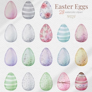 Watercolor Easter Egg Clipart, Eggs Clip Art,easter PNG, Easter Egg Png ...