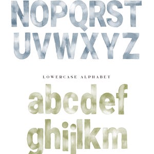 Boho Watercolor Alphabet Clipart, Kids Font, Colorful Letters Clipart ...