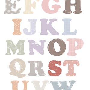 Cute Kids Hand Drawn Alphabet, Funny Font, Colorful Letters Clipart ...