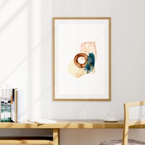 Watercolor Modern Abstract Clipart, Abstract Shapes Clipart, Luxury ...