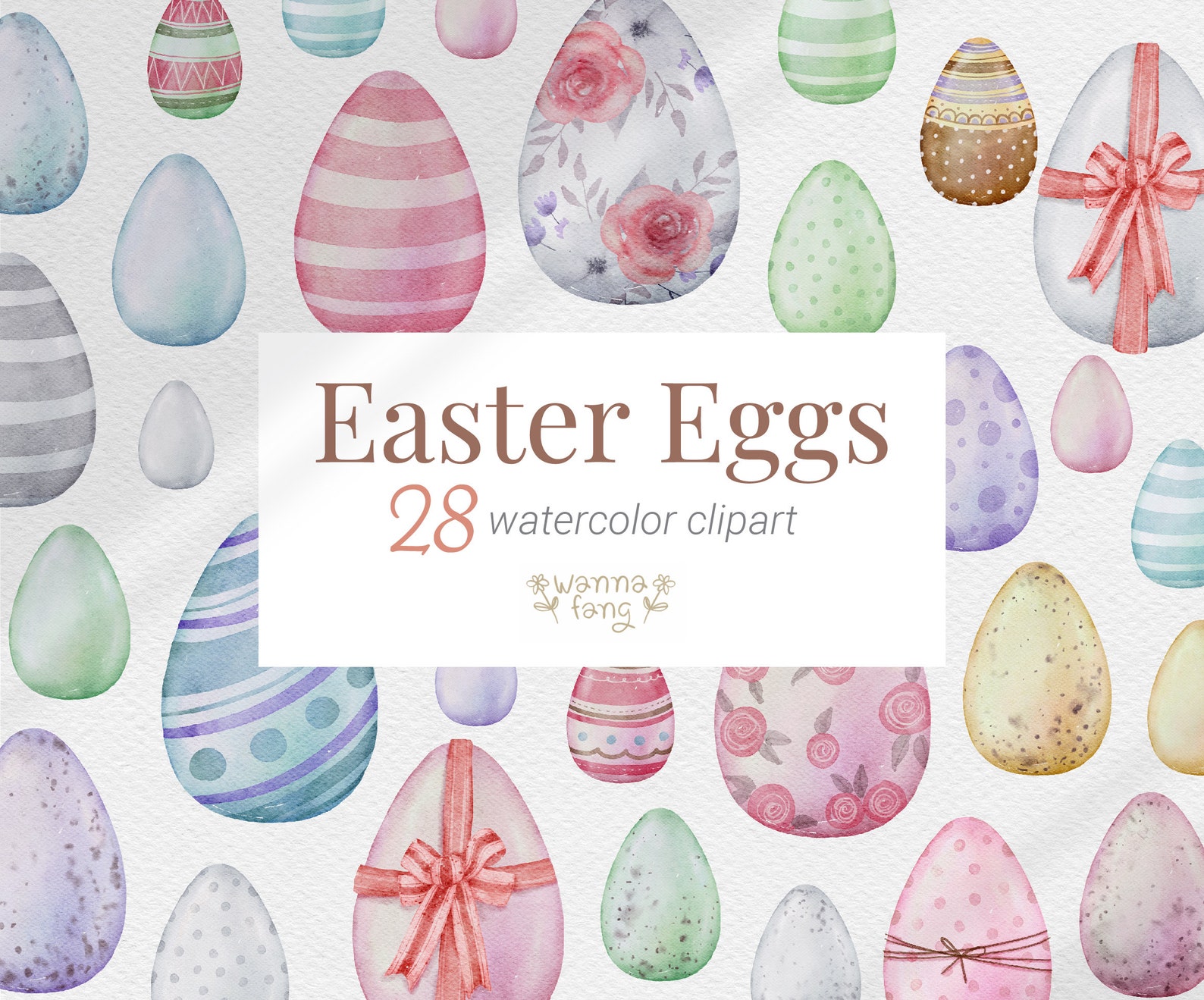 Watercolor Easter Egg Clipart, Eggs Clip Art,easter PNG, Easter Egg Png ...