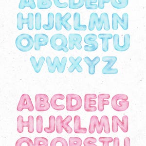 Colorful Letter Watercolor Clipart, Candy Alphabet, Colorful Alphabet ...