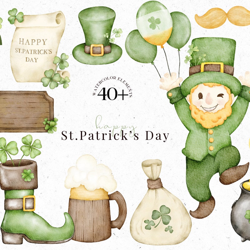 Clover March Clipart - Etsy