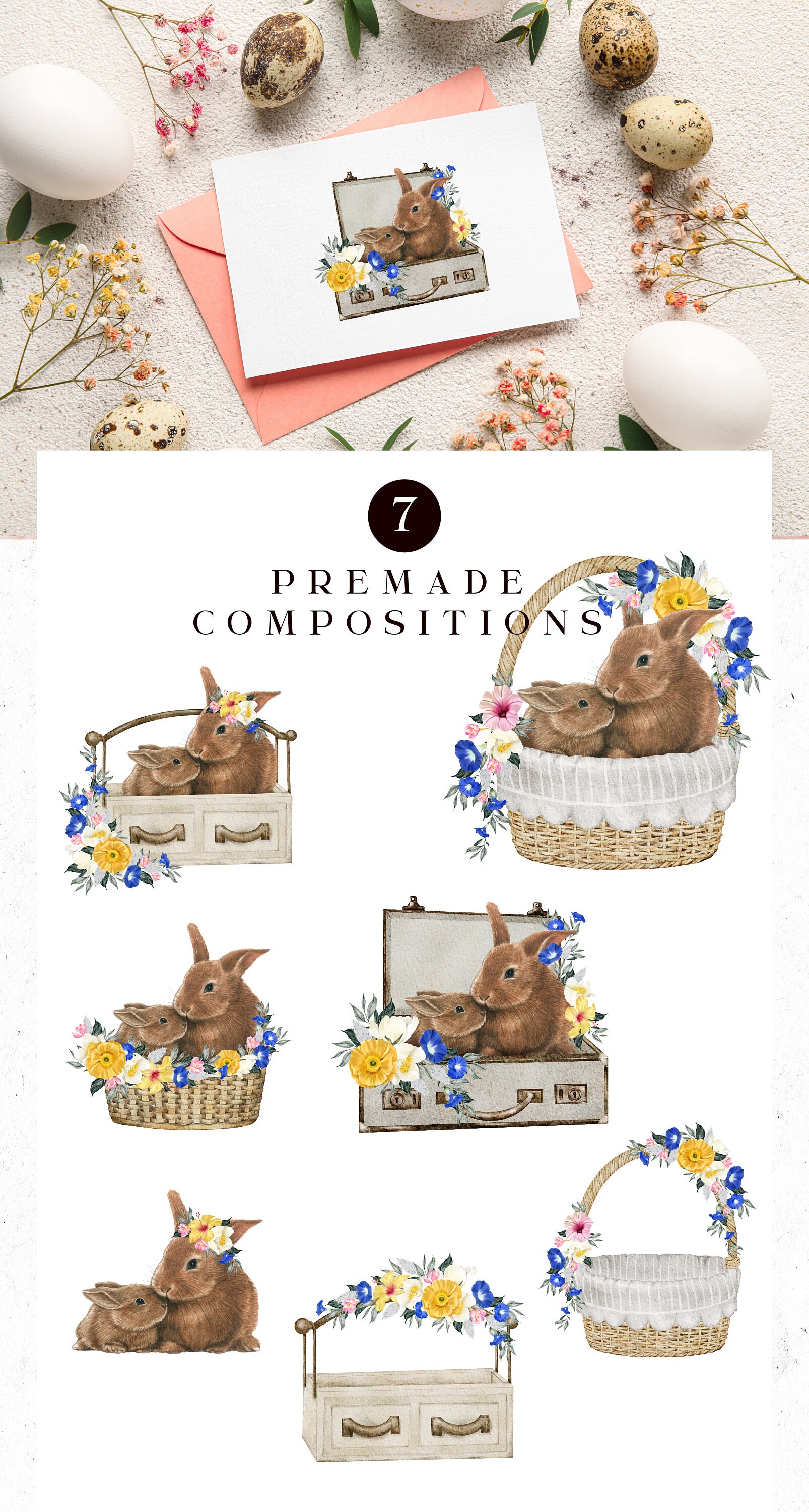 Spring Clipart Watercolor, Spring Png, Spring Floral Clipart, Flowers ...