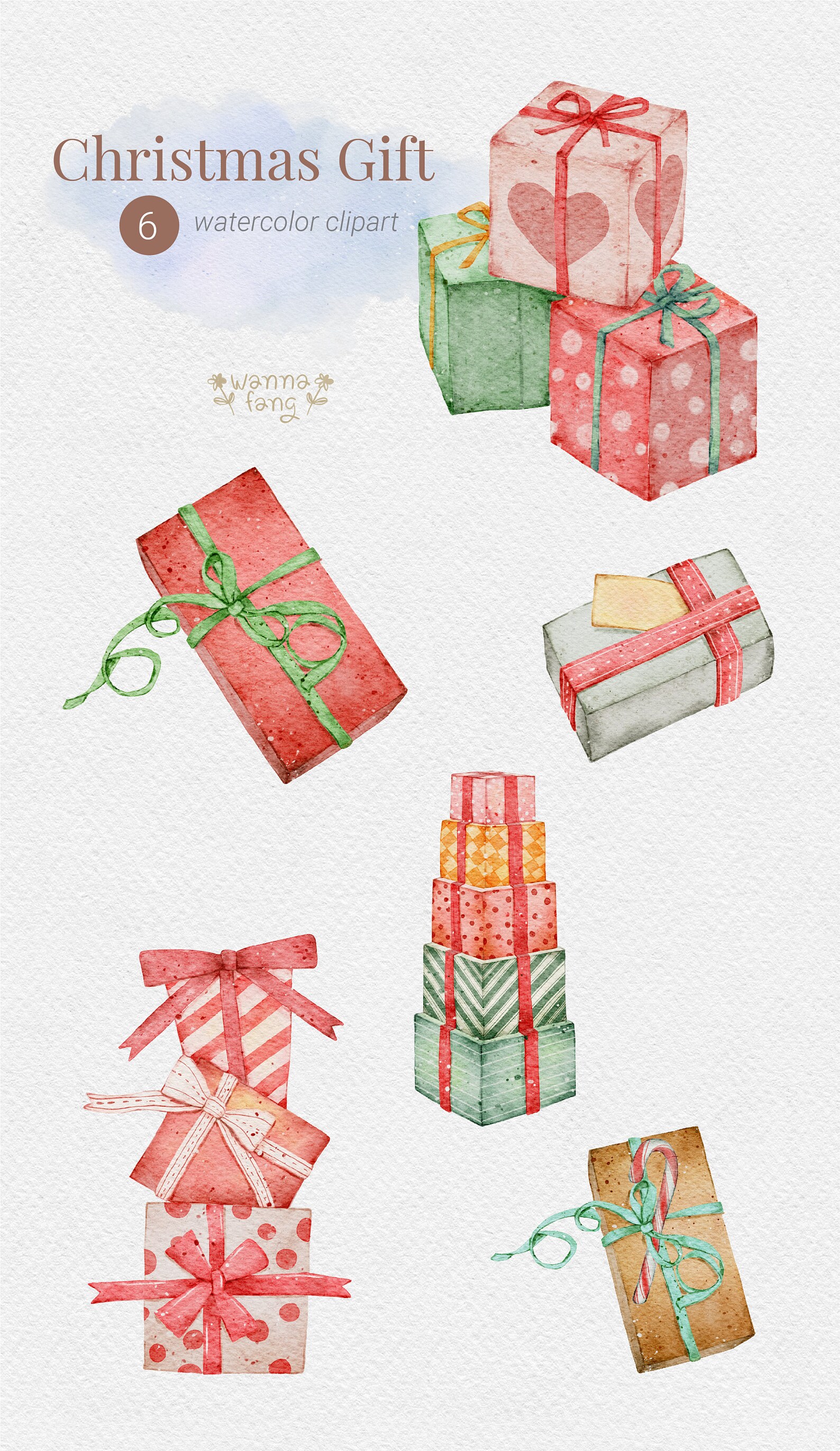 Christmas Gift Box Clipart, Gift Box Clipart, Happy Birth Day, HBD ...