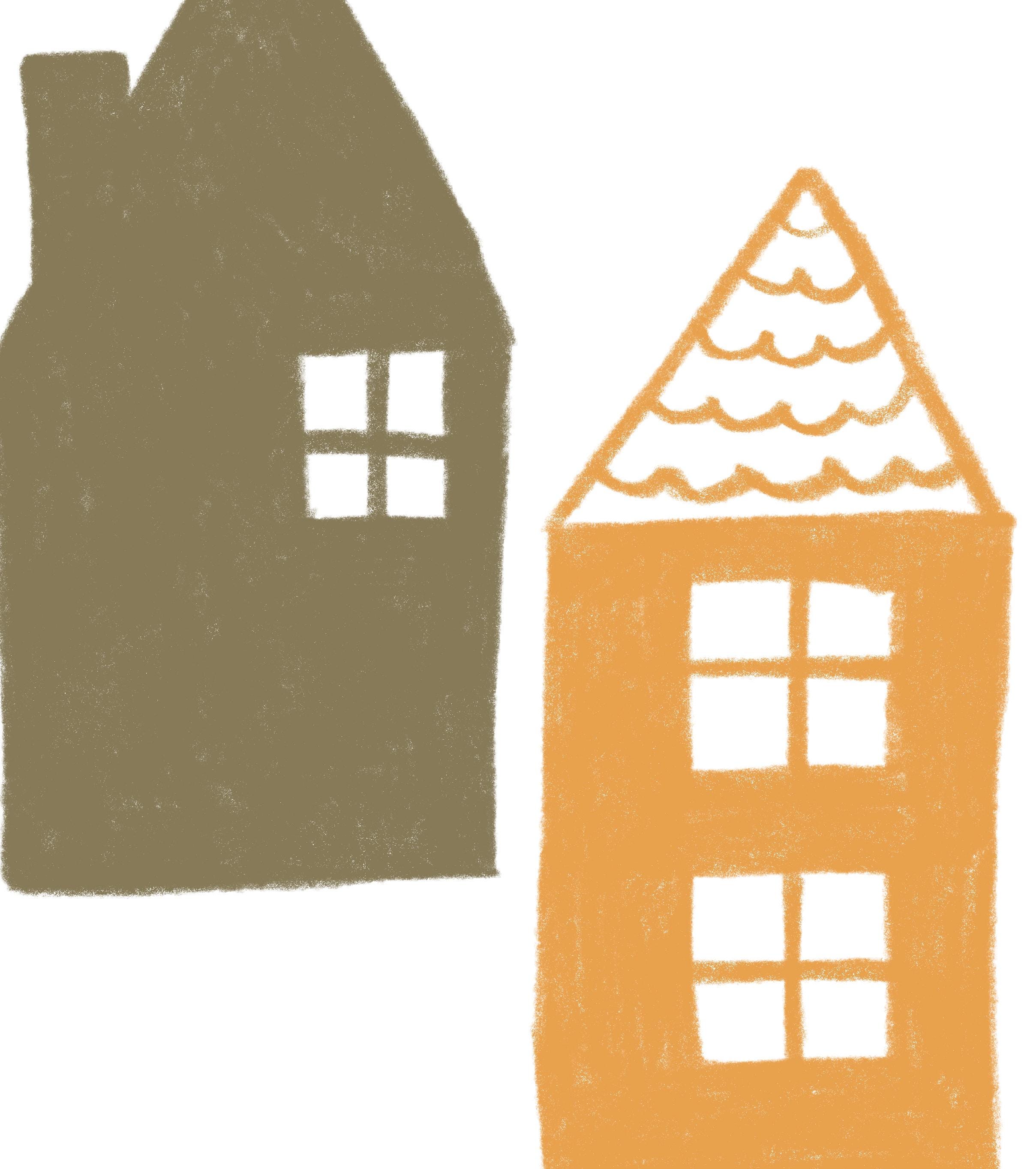 Scandinavian Houses Clipart, Winter Village Png, Scandinavian Christmas ...