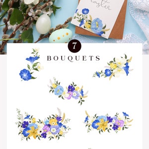 Spring Clipart Watercolor, Spring Png, Spring Floral Clipart, Flowers ...