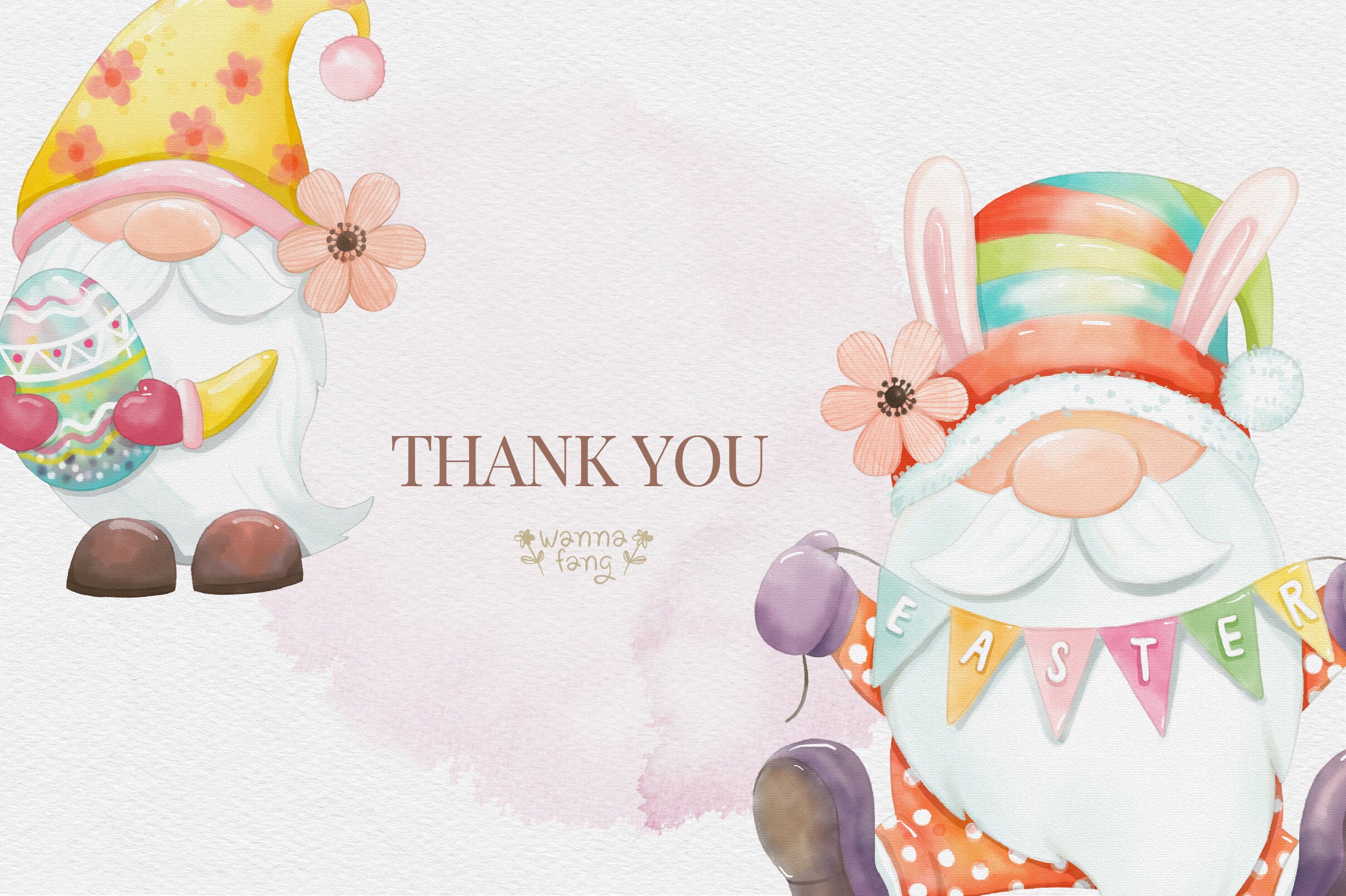 Watercolor Easter Gnome Clipart, Instant Download, PNG - Etsy