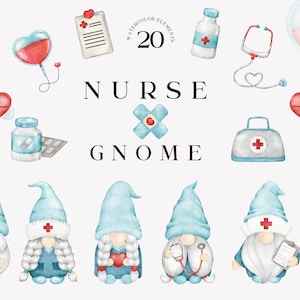Nurse Gnome Clipart, Medical Clipart, Doctor Clipart, Drug Clipart ...