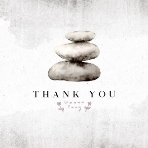 Watercolor Stone Balancing Clipart, Zen Stones, Wall Art, Rock, Spa ...